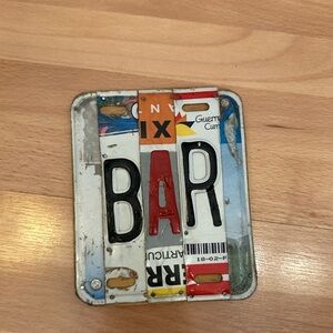 Art | Bar Sign Made From Reclaimed License Plates | Poshmark